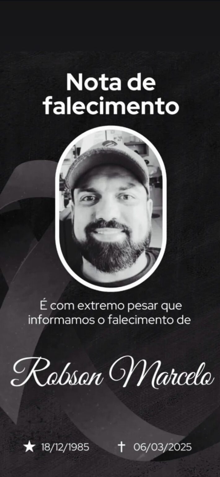 Faleceu Robinho Marcelo Machi aos 39 anos - O Correio News